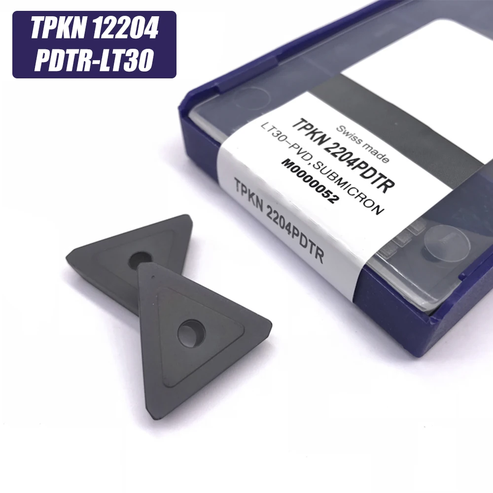 10PCS TPKN2204PDTR LT30 Milling cutter Tools Slotting Shoulder Carbide ...