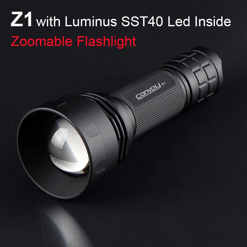 Convoy Z1 With Luminus Sst40 Linterna Led Zoomable Flashlight Torch ...