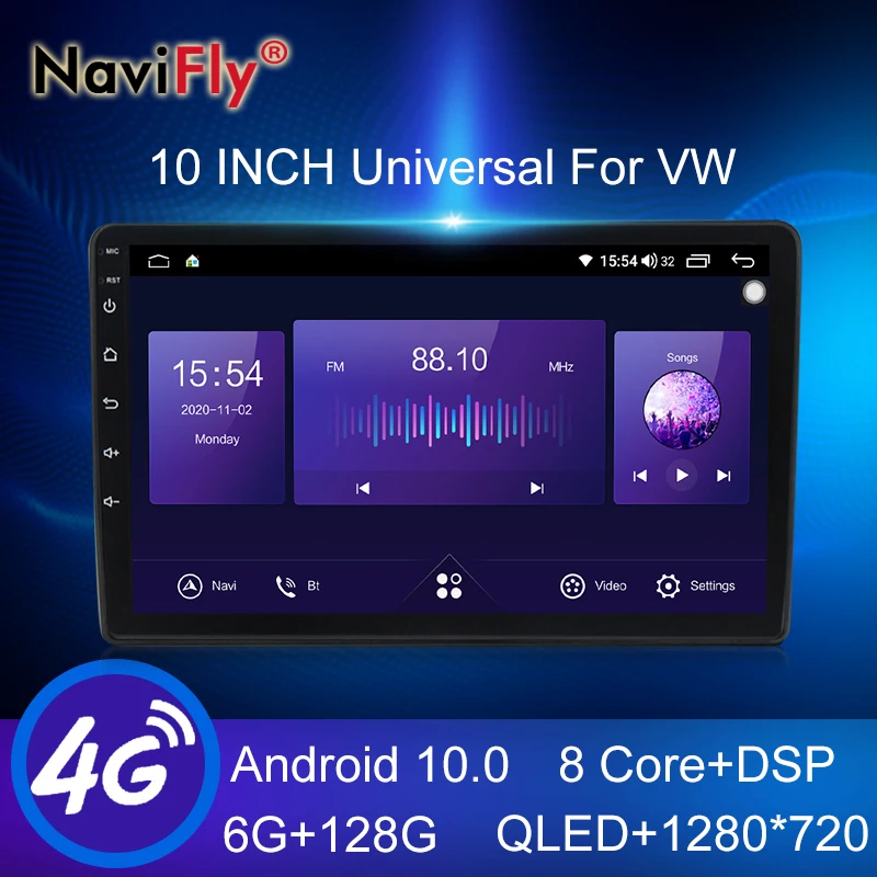 NaviFly 7862 Series 6GB+128GB QLED 1280*720 Android All In One Car ...