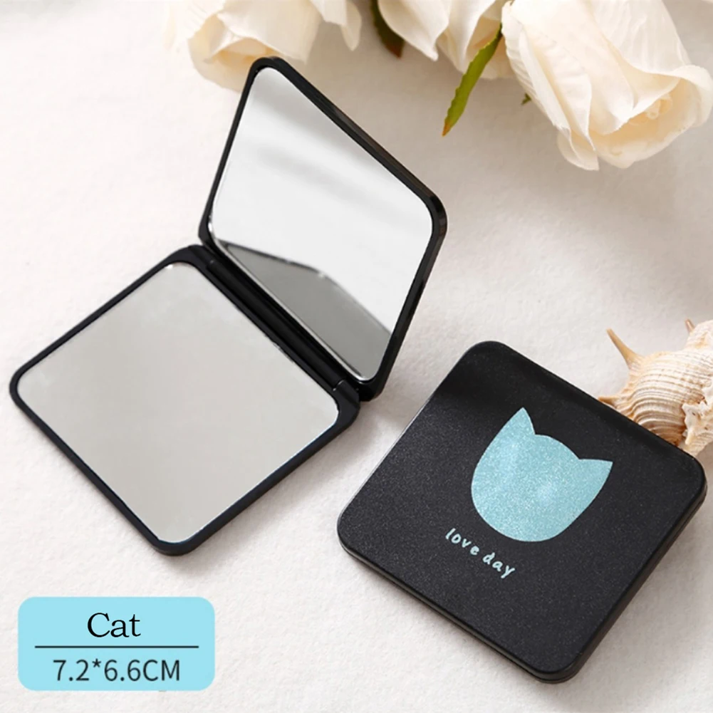 Mini-Square-Makeup-Mirror-Portable-Hand-Mirror-Double-sided-Makeup ...