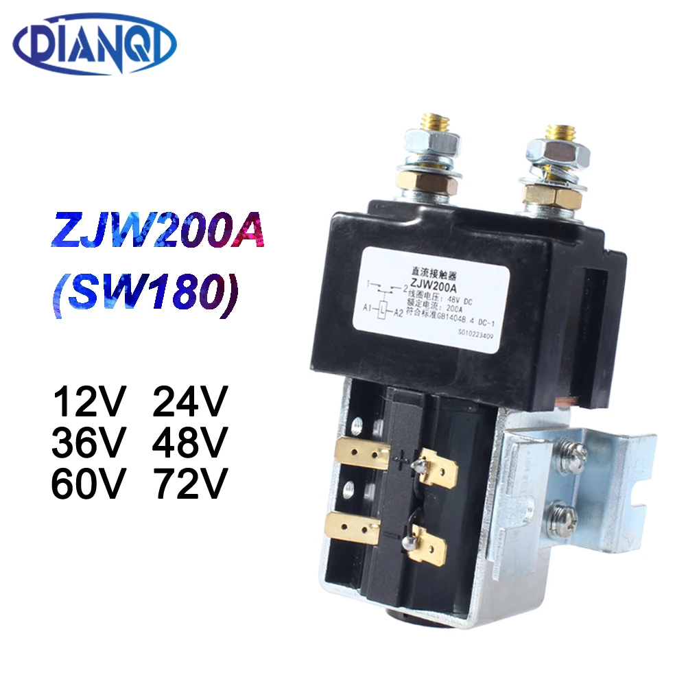 SW180 NO (normally open ) style 12V 24V 36V 48V 60V 72V 200A DC ...