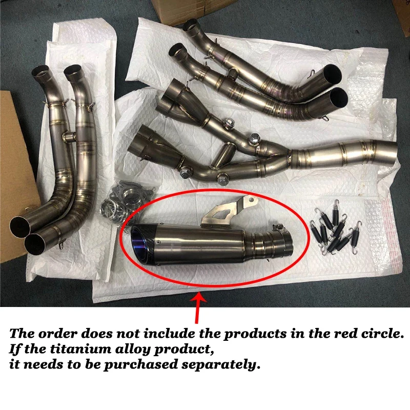 Full System Escape Moto Modified Titanium Alloy Front Link Pipe For BMW ...