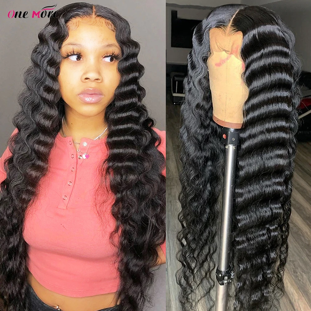 28 30 Inch Loose Deep Wave Lace Front Wig 250 Density Lace Wig Hd Lace