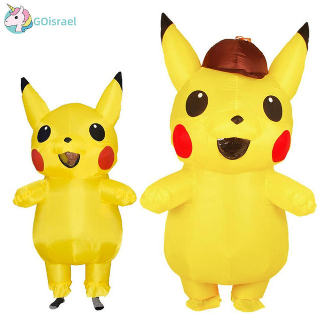 Inflatable Pikachu Costume Women Men Boys Girls Kids Adult Halloween ...