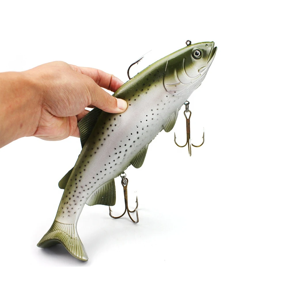 20cm 135g Soft Body Fish Lures BassTrout Tuna Red Drum Baits Sea ...