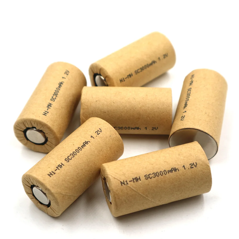 C&P SC3000mAh 1 4pc NI MH 1.2V Sub C Rechargeable High Power Tool ...