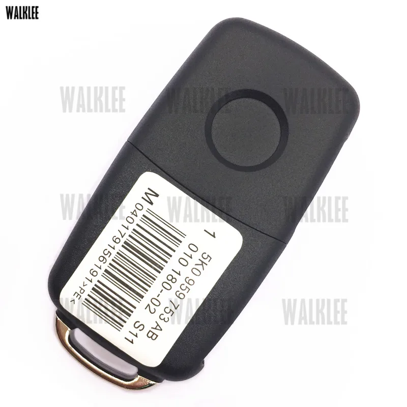 WALKLEE Remote Key for VW/VOLKSWAGEN 5K0837202AD Beetle/Caddy/Eos/Golf ...