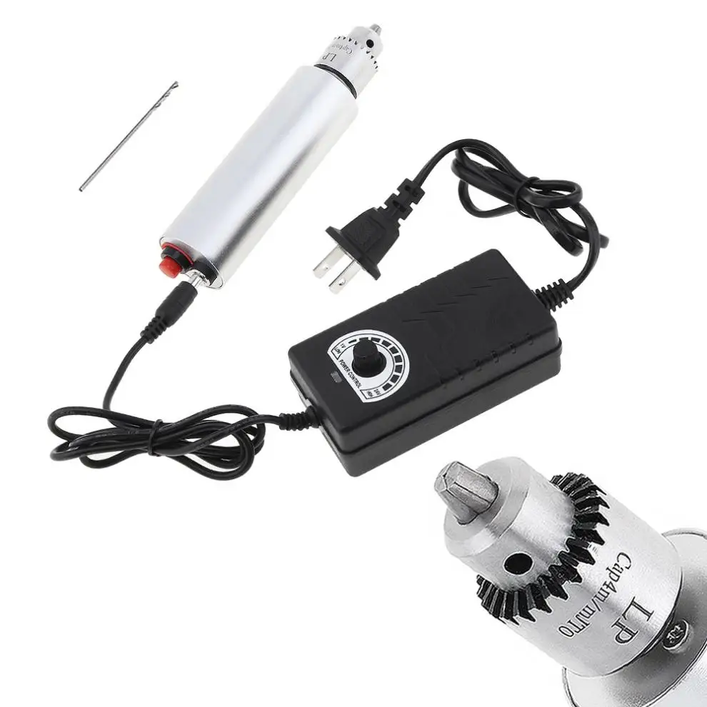 Mini Dc 3v-24v Electric Hand Drill 385 Motor Rotary Tool With Jto Chuck ...