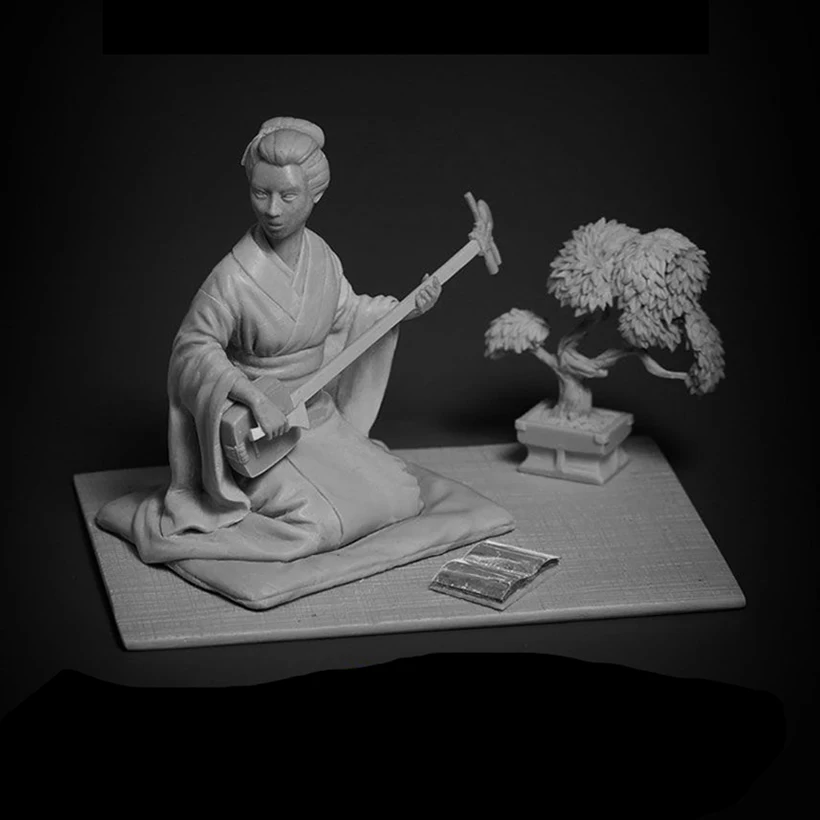 1/24 Ancient Woman Sit Resin Figure Model Kits Miniature Gk Unassembly ...