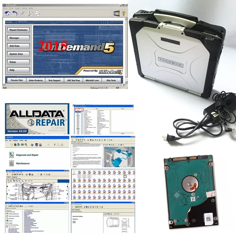 2020 Latest Auto Repair Software Alldata 10 53 Toughbook Cf30 Cf 30 Mit