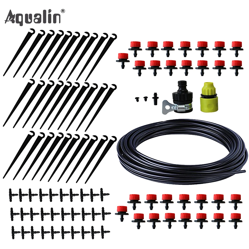 25m/ 30m Automatic Micro Drip Irrigation System Garden Irrigation Spray ...