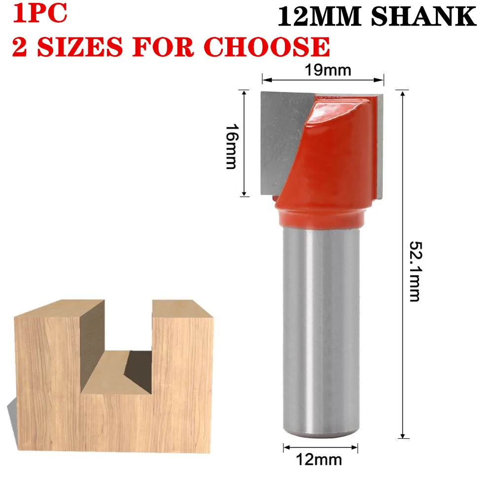 1pc-12mm-Shank-Cleaning-Bottom-Wood-Router-Bit-Tungsten-Carbide-End ...