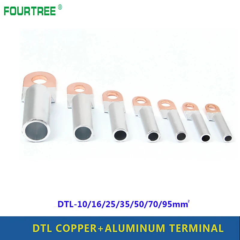 DTL-10/16/25/35/50/70/95mm2 Compression Copper Aluminum Bimetal ...