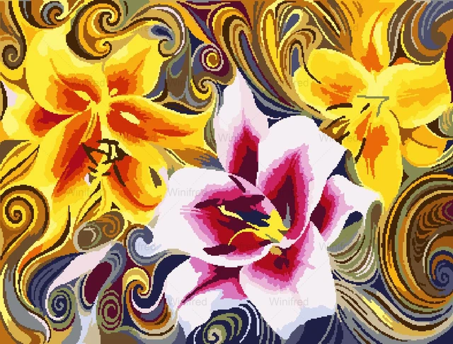 Daffodil Painting Abstract