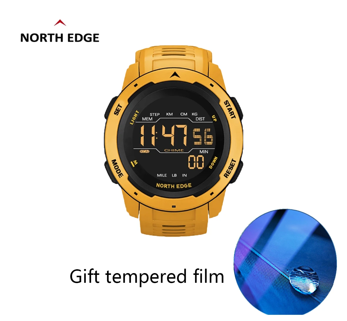 North Edge Mars Men Digital Watch Men's Military Sport Watches ...