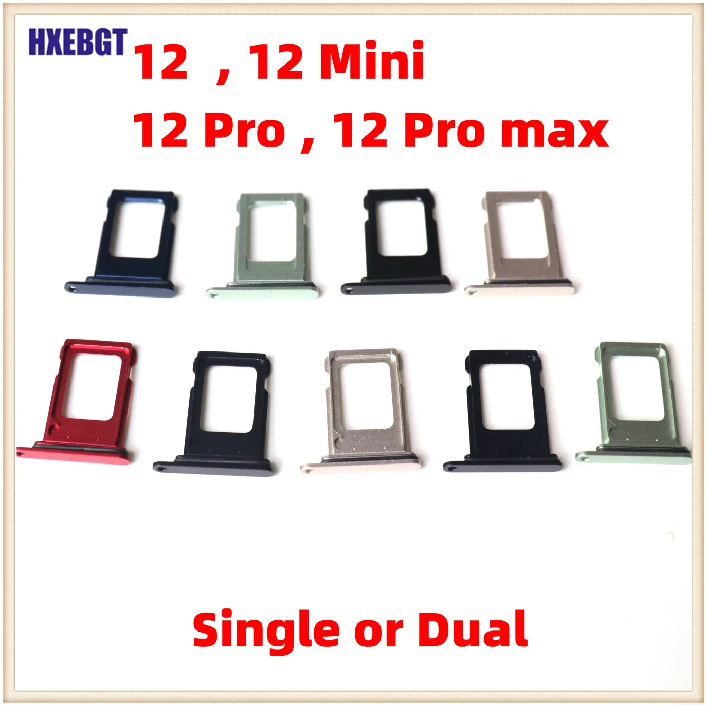 Single Or Dual Sim Card Holder Tray Slot Socket For Iphone 12 Mini 12 ...