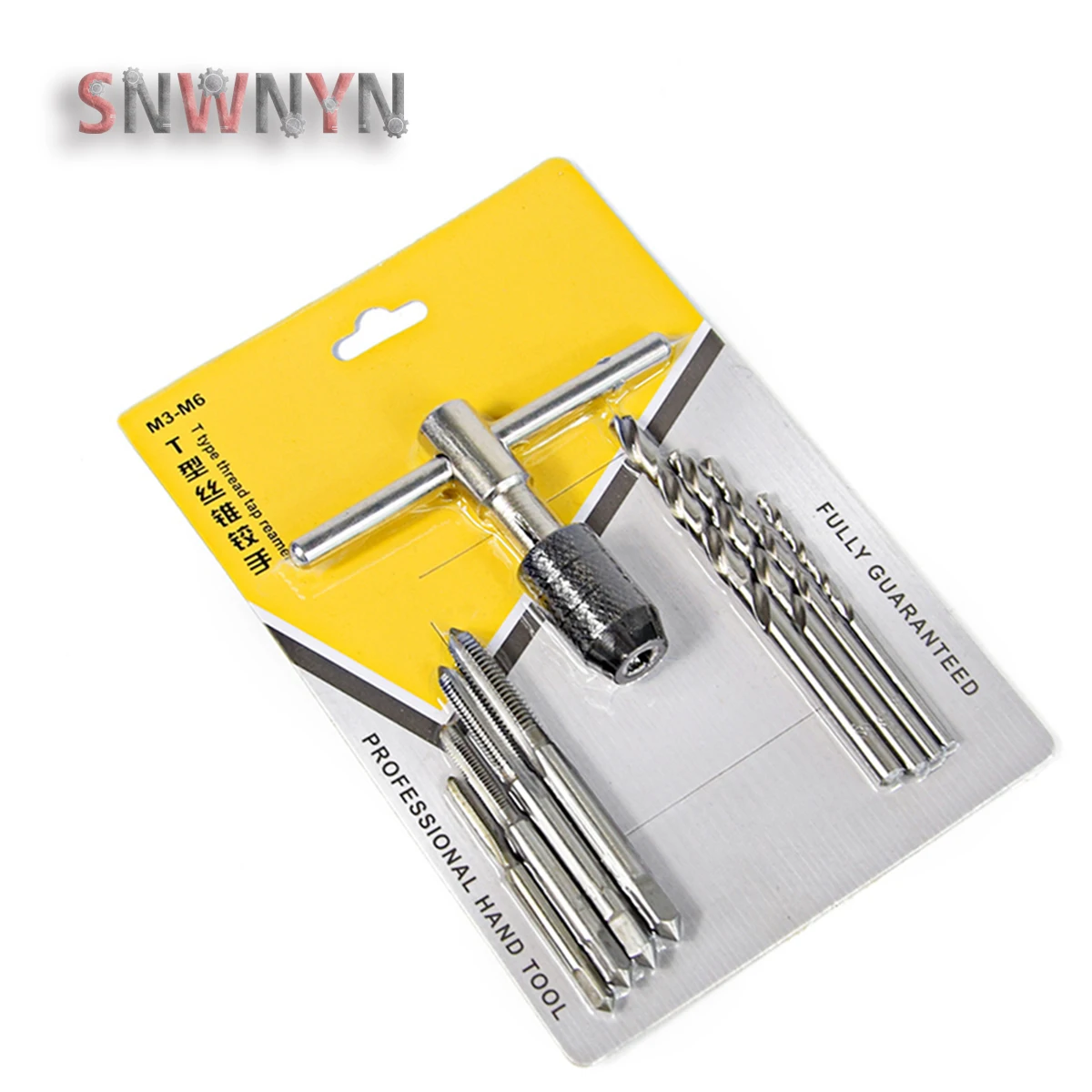 9PCS-SET-T-Type-Thread-Tap-Reamer-Metric-Screw-Tap-Hand-Taps-Drill-Bit ...