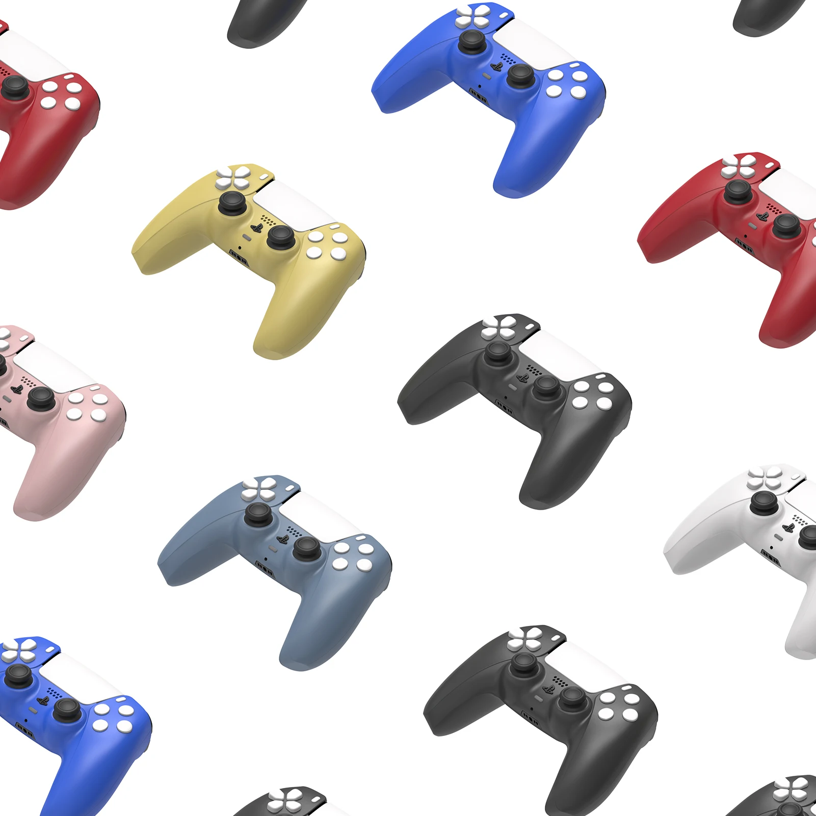 Light Grey DIY Hard Cover Shell Replacement For PS5 Handle Gamepad Dual ...