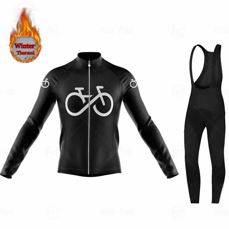 Long-Sleeve-Cycling-Clothing-Kit-for-Men-Black-Jersey-Set-Bike-Bib ...