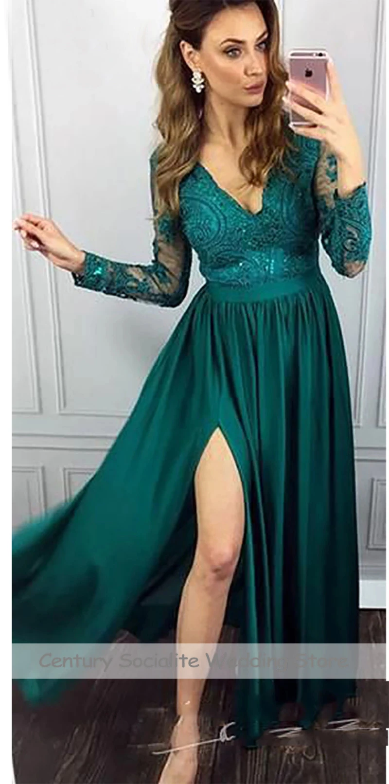 Green Lace Cocktail Dresses