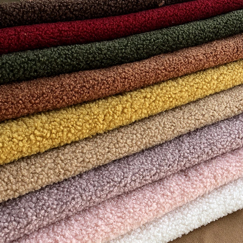 Soft Fleece Fabric Teddy Lamb Cashmere Granular Stretchy Plush DIY ...