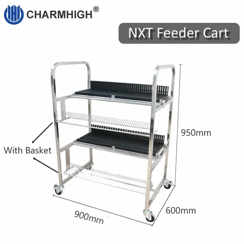 SMT-NXT-Feeder-Storage-Cart-for-FUJI-Feeders-with-Basket-Stainless ...