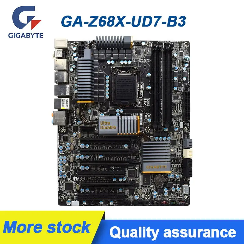 기가 바이트 GA Z68X UD7 B3 데스크탑 인텔 Z68 마더 보드 LGA 1155 DDR3 32GB SATA 2 USB3 ...