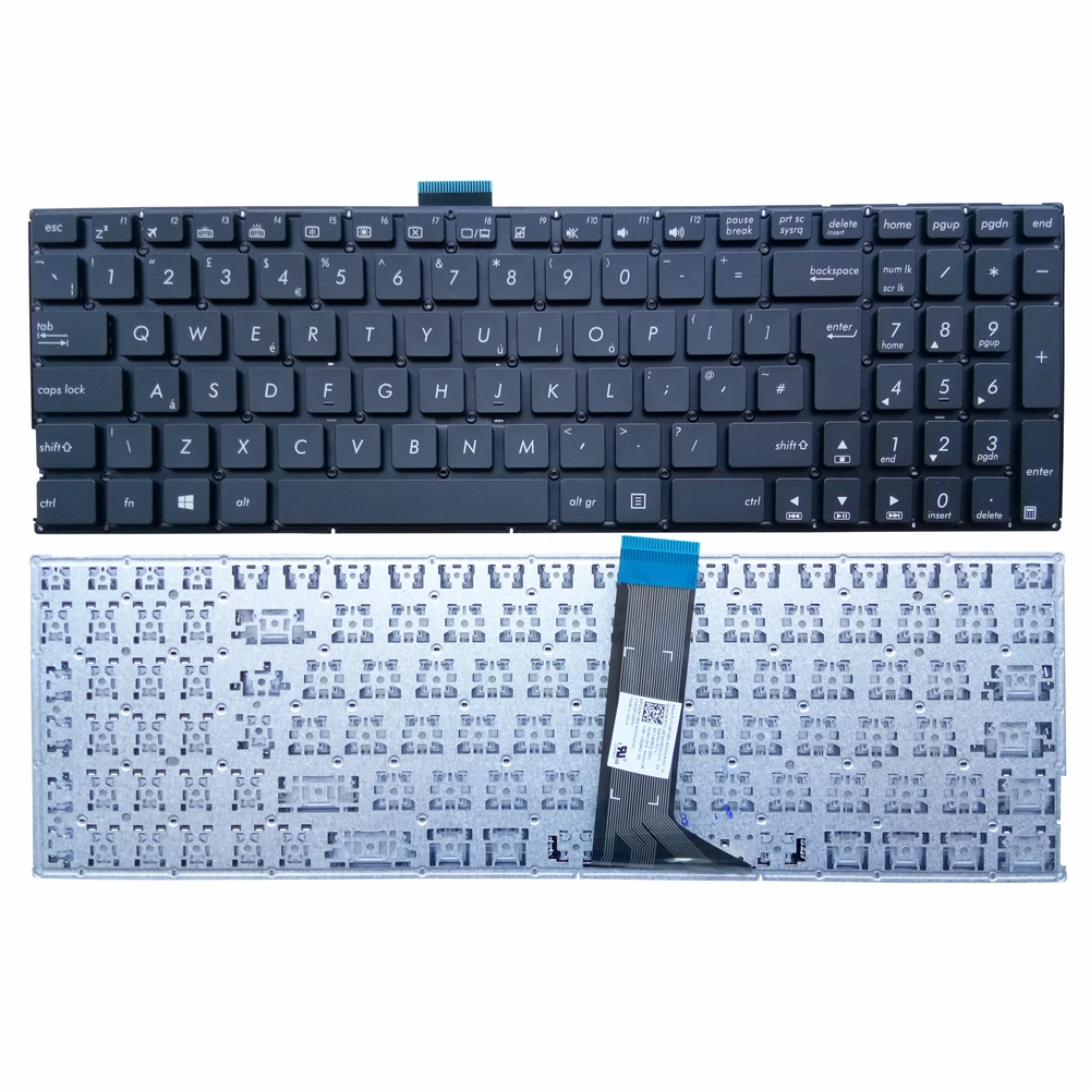 OVY UK laptop keyboard for ASUS X555 X555L X555Y A555L F555L K555L ...