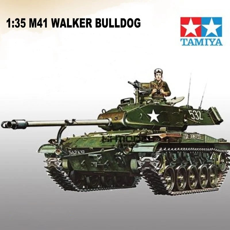 1:35 Model Building Kits Tank M41 Walker Bulldog Tank Assembly Diy ...