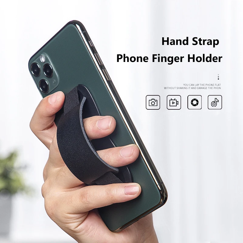 Retractable Hand Strap Ultra Thin Phone Loop Finger Holder for iPhone ...