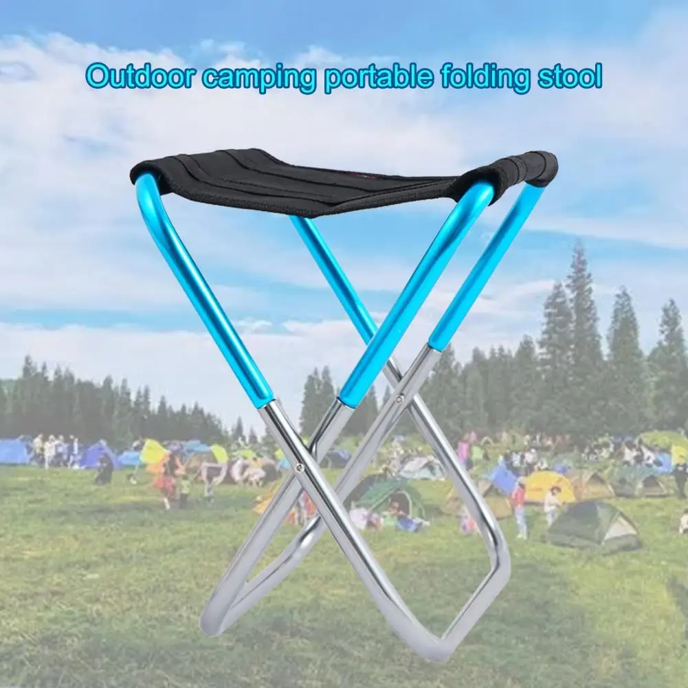 Useful Camping Stool Oxford Cloth Portable Folding Stool Folding Chair ...