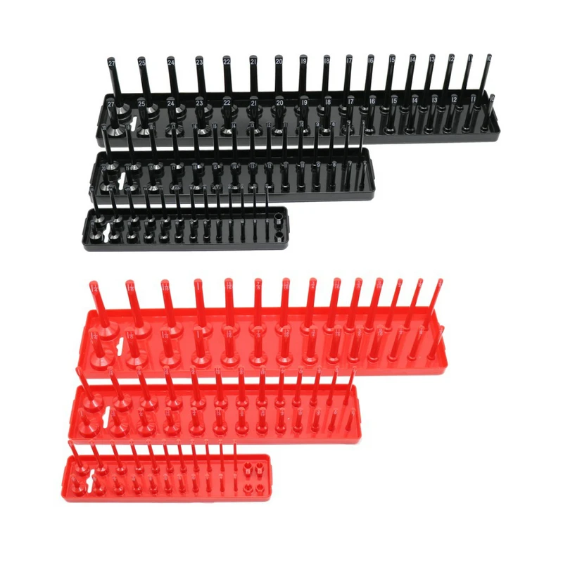 Tool Socket Organizer Metric | Plastic Garage Storage Tool | Socket Set ...