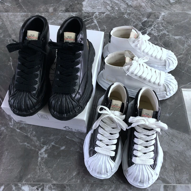 High Street MMY High top 해산 신발 남성용 여성용 운동화 남성용 레이스 신발 Shell head Men's ...