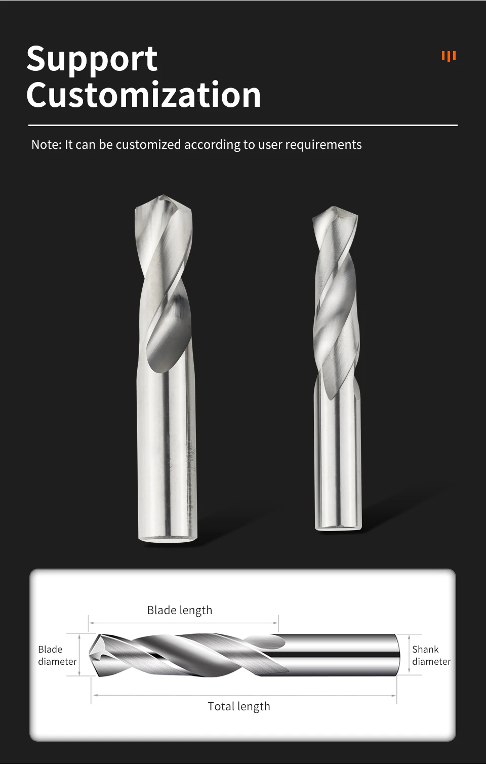 Твердые карбидные сверла вольфрама для карбида ЧПУ 1,0-20 мм ...