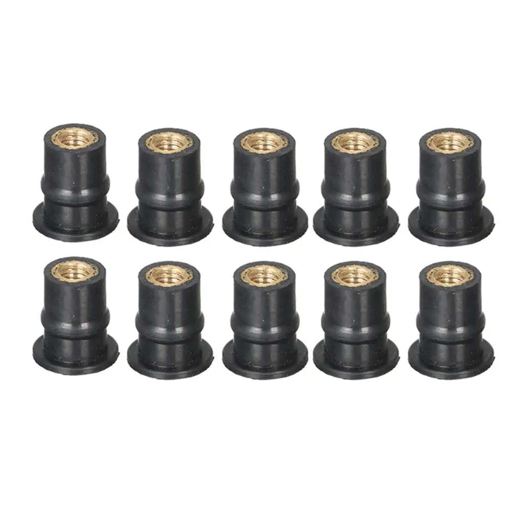 50PCS-Motorcycle-M4-M5-M6-Well-Nuts-Windscreen-Fairing-Well-Nuts-Brass ...