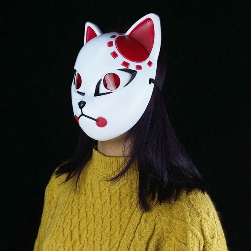 Anime Demon slayer kimetsu no yaiba kamado tanjirou mask cosplay fox ...