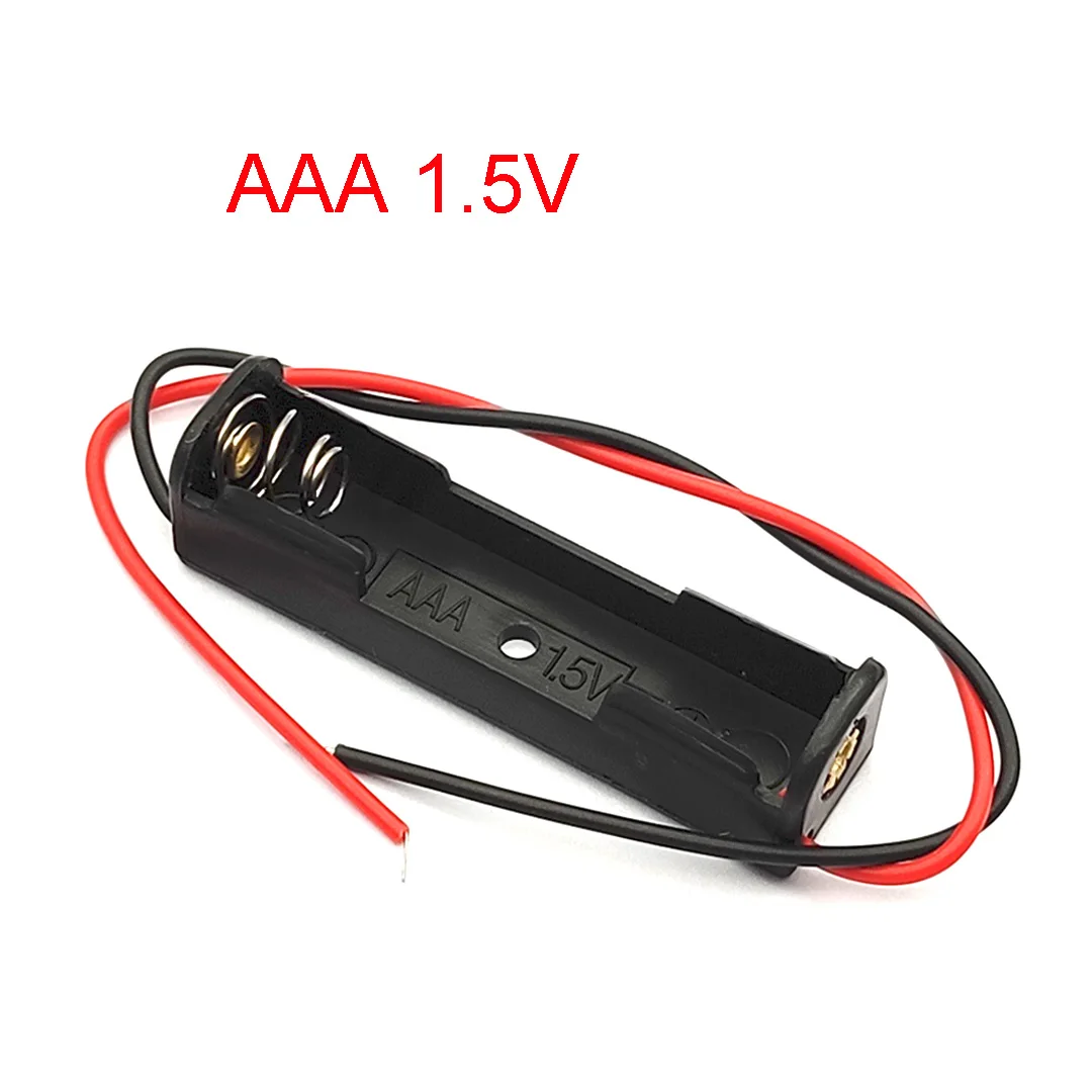 10 Aaa Battery Box Holder | Battery Storage Case | Battery Clips 1.5v ...