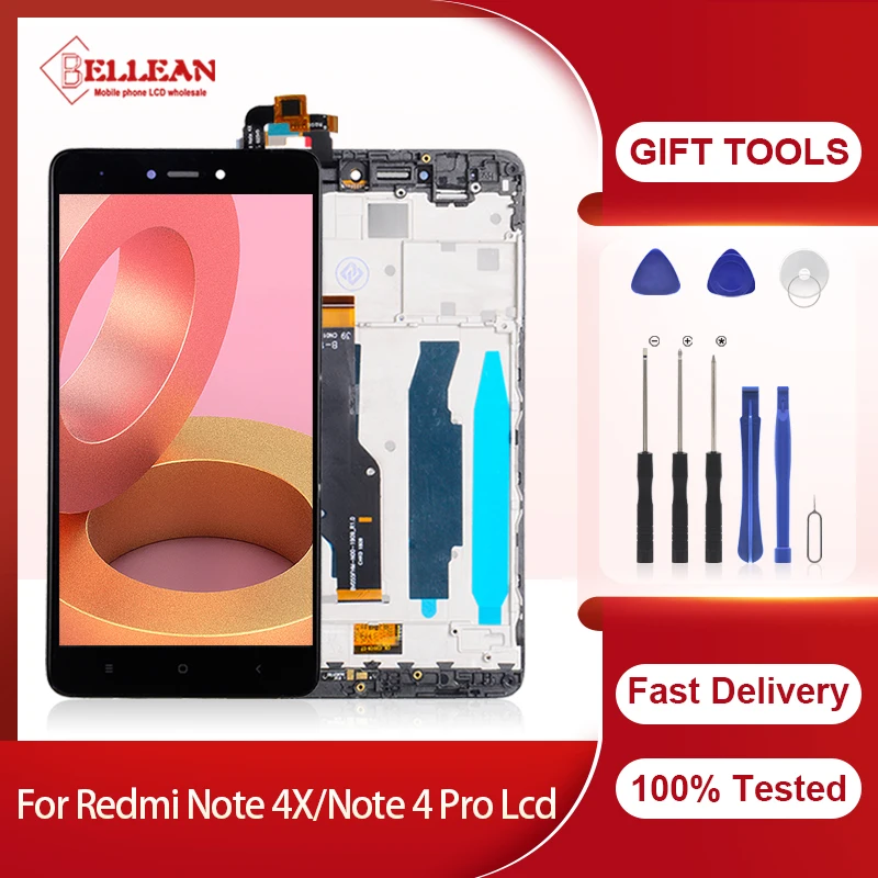 Tested 5.5 Inch For Xiaomi Redmi Note 4X LCD Touch Screen Digitizer ...