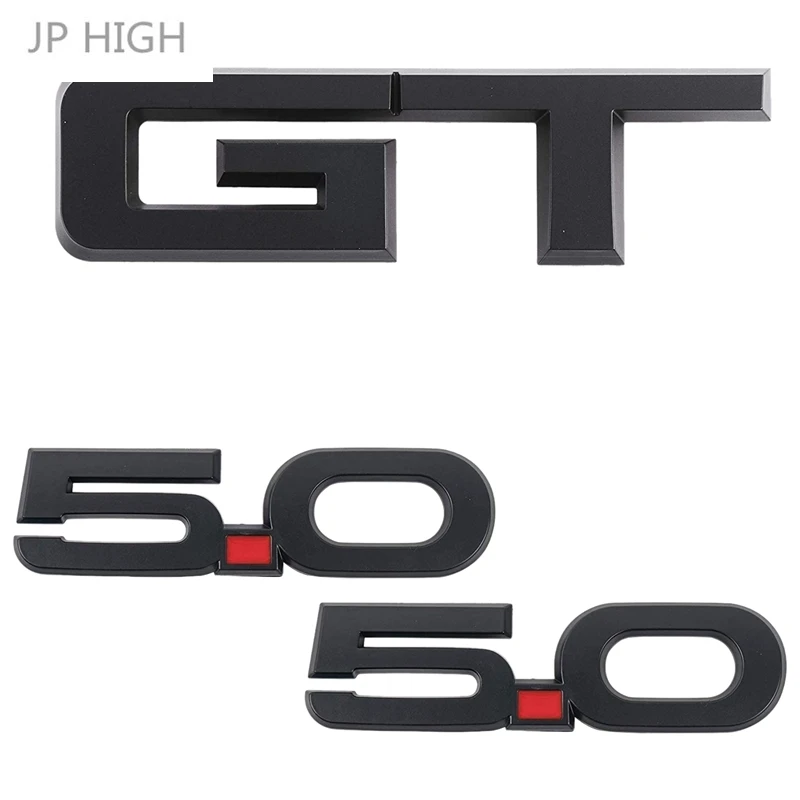 3 Pack Badge Emblems Replacement GT Emblem Plus 5.0 Emblems Compatible ...