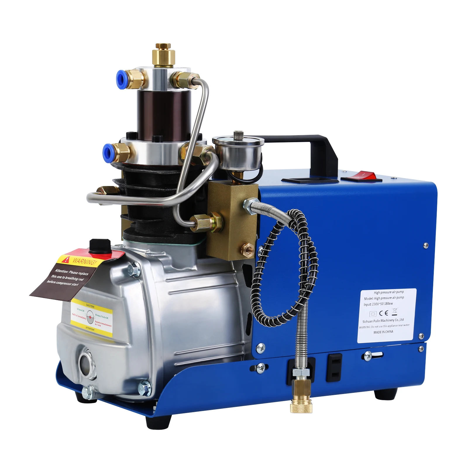(Ship From EU) High Pressure Air Pump Electric Compressor 300BAR 30MPA ...