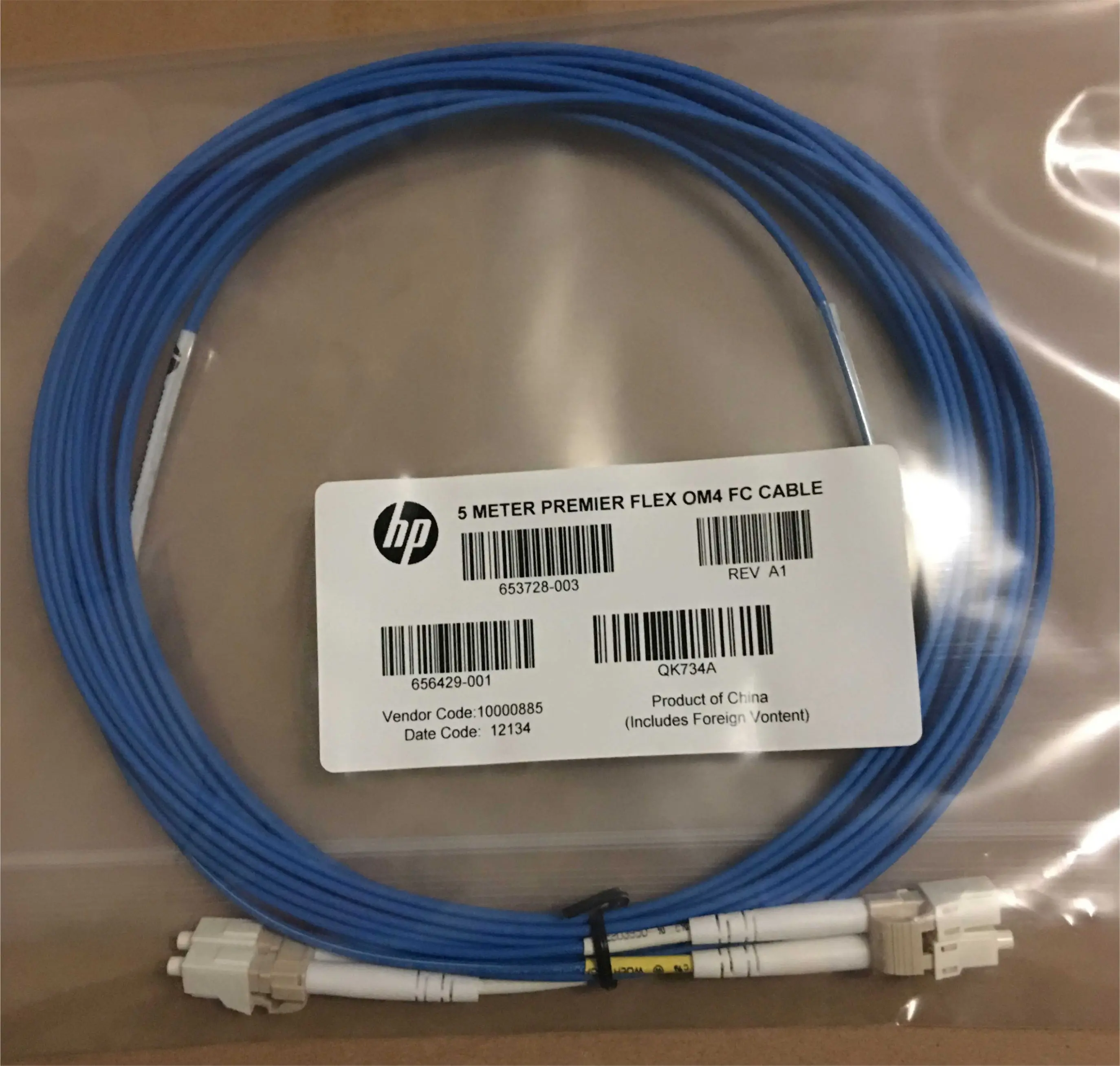 Qk734a 653728-003 656429-001 5m Multi-mode Om4 Lc-lc Fiber Optic Cable ...