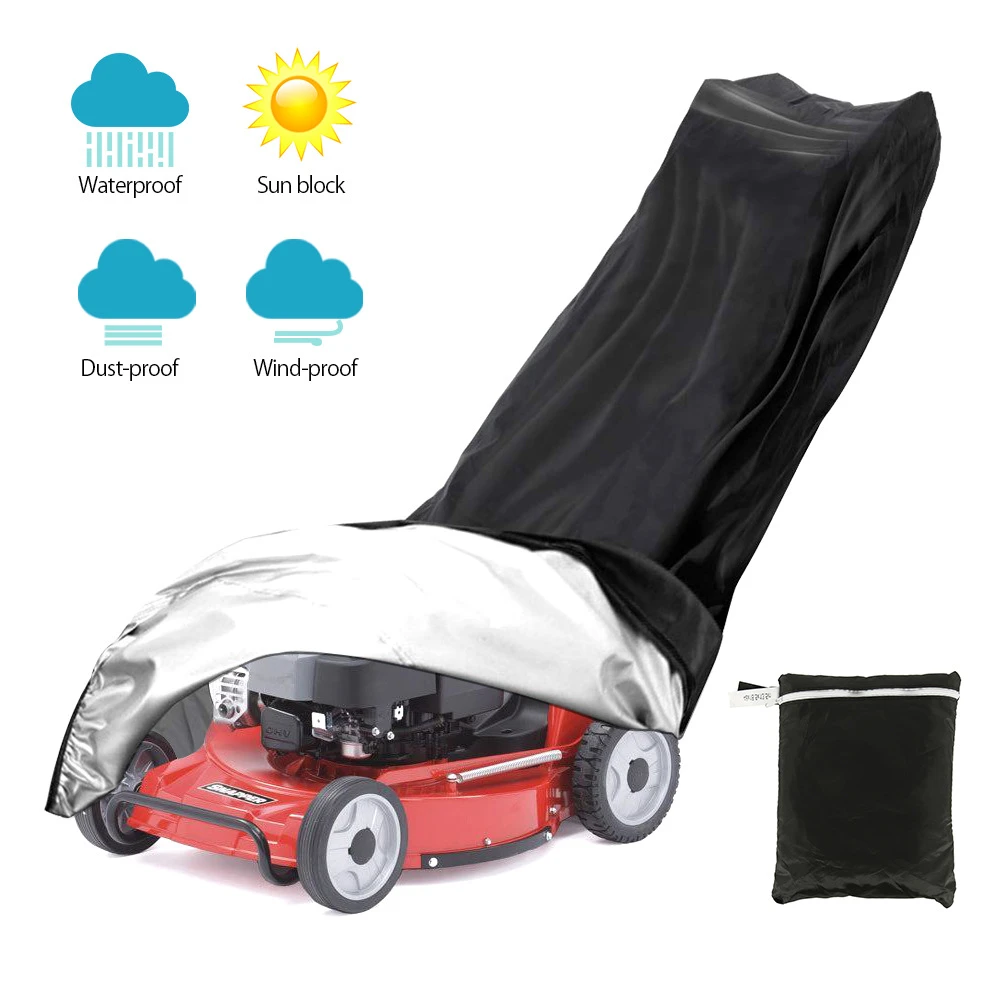 Lawn Mower Protective Cover Rainproof Sunshade Sunscreen Weeder Cover ...