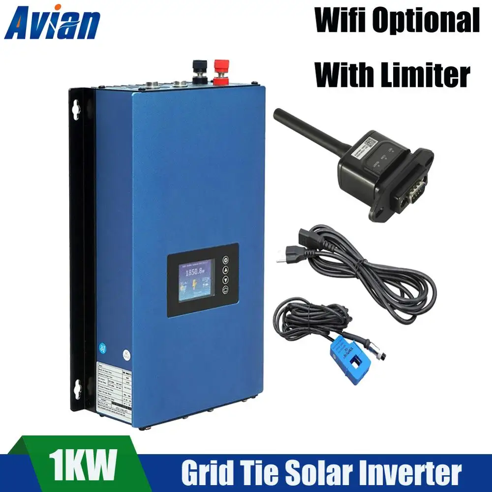 1000W-MPPT-Grid-Tie-Solar-Inverter-Battery-Discharge-with-Limiter ...