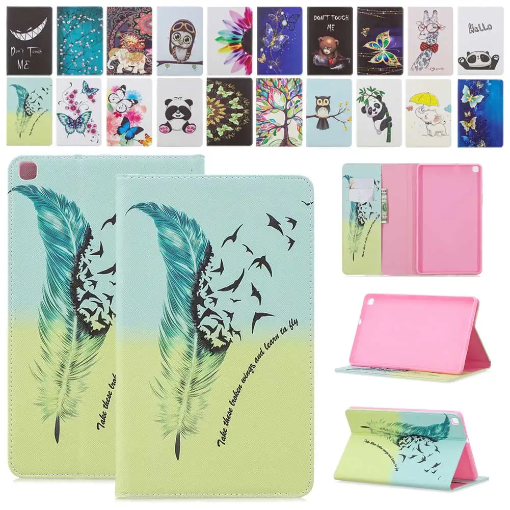 Funda de cuero PU con estampado bonito para Samsung Galaxy Tab A, 8,0 ...