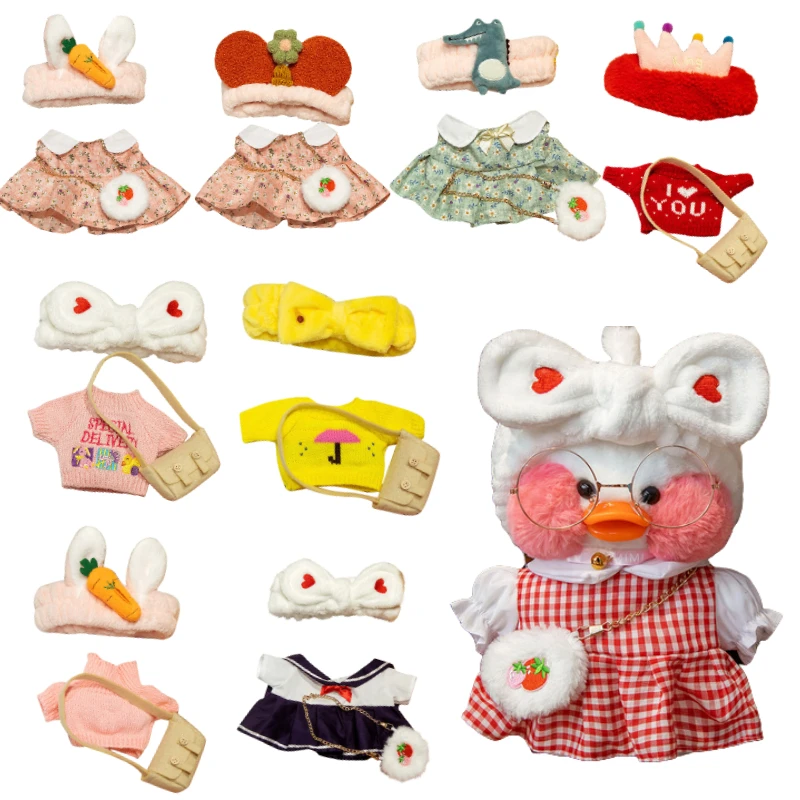 Lalafanfan ropa de pato Kawaii, 30cm, suave, accesorios para muñecas ...