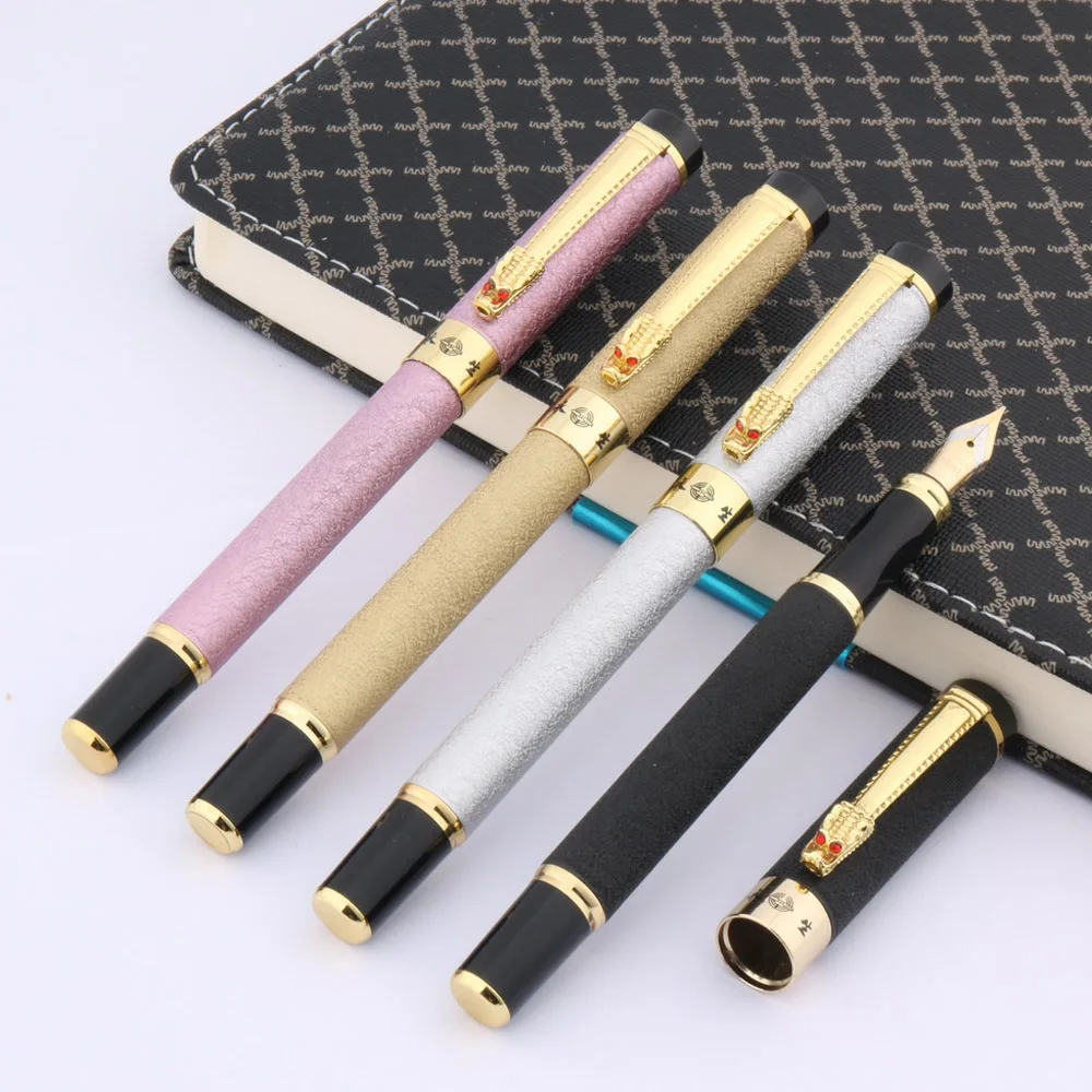 matte color OFFICE classic student pen office metal golden nib gift ...