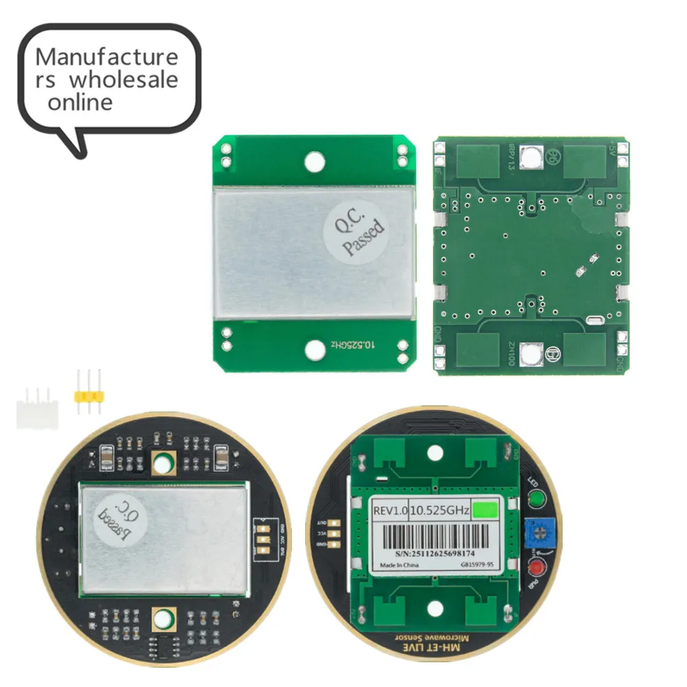1PCS SX HB100/HB100 X 10.525GHz 2 16M 마이크로 웨이브 센서 도플러 레이더 무선 모듈 ...