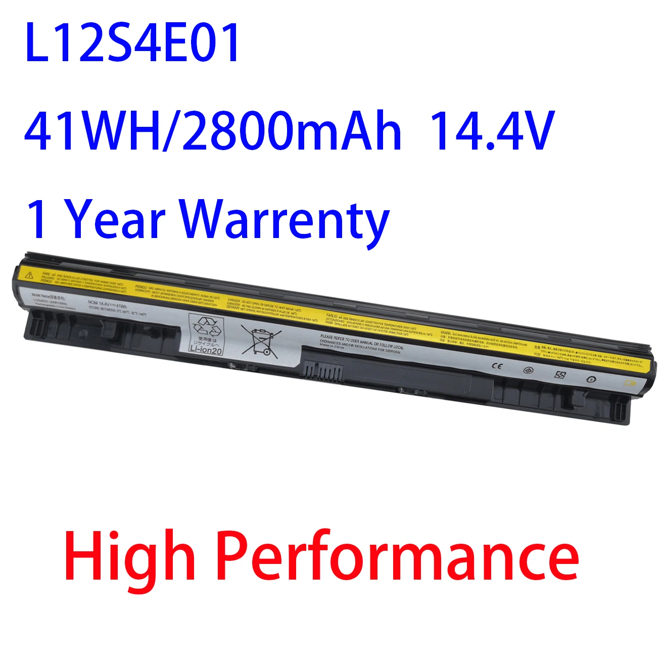Batería L12L4A02 L12S4E01 para portátil, para Lenovo Z40, Z50, G40 45 ...