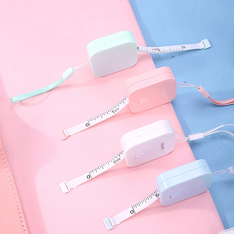 JIANWU 1.5m*7mm tape measure Macaron candy color leather ruler box ...