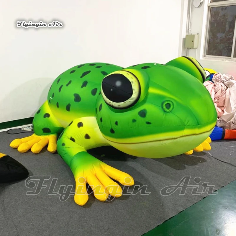 Giant Simulated Inflatable Frog 3m Green Animal Model Air Blown Frog ...